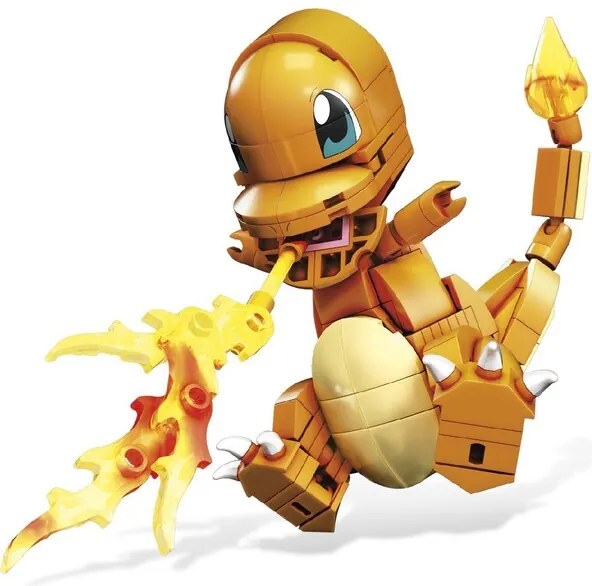 Mattel Pokémon Charmander Mega Construx 10 cm Vícebarevná