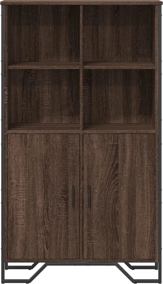 Highboard hnědý dub 79,5 x 35,5 x 137,5 cm kompozitní dřevo 3295311