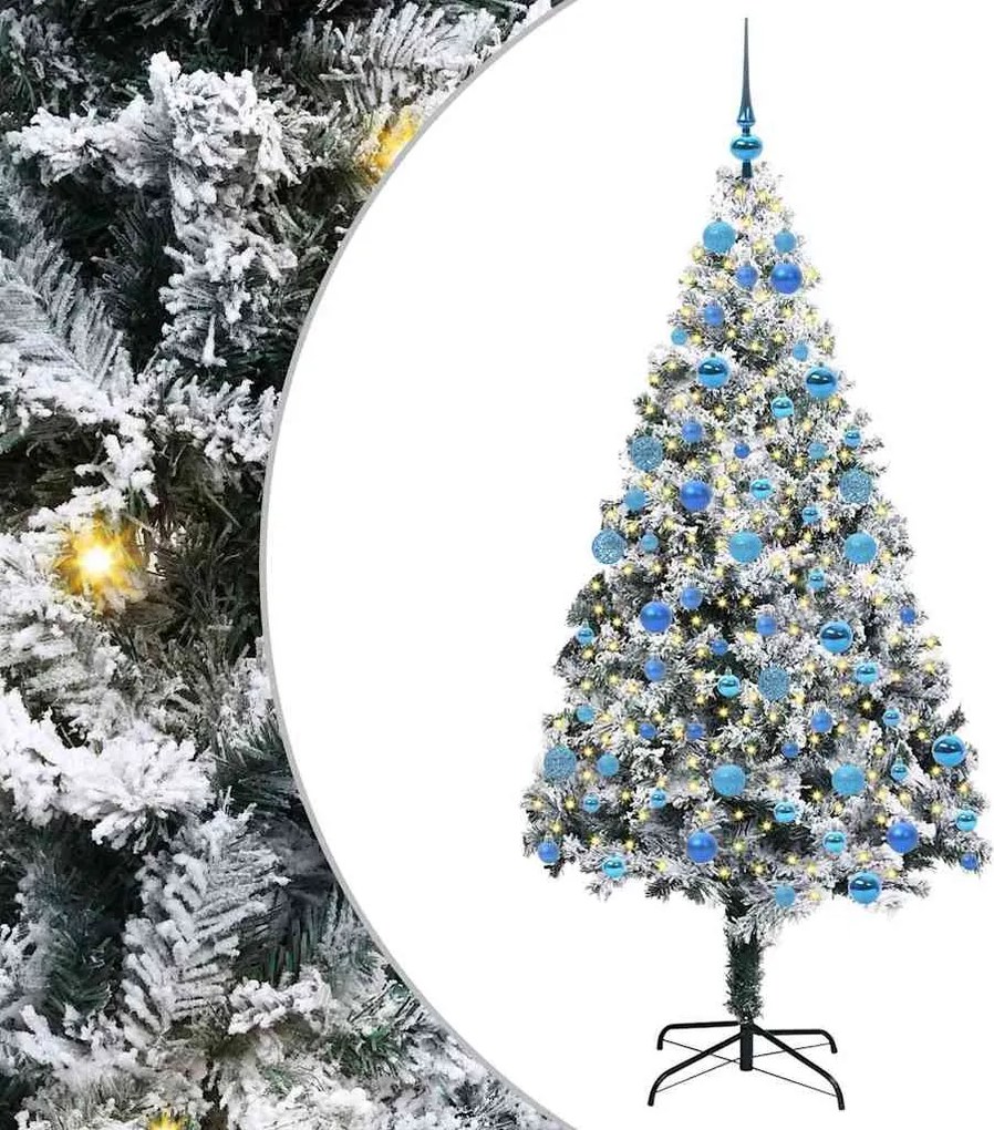 Umělý vánoční stromeček Bílá 180 cm PVC, ocel a plast 3396969