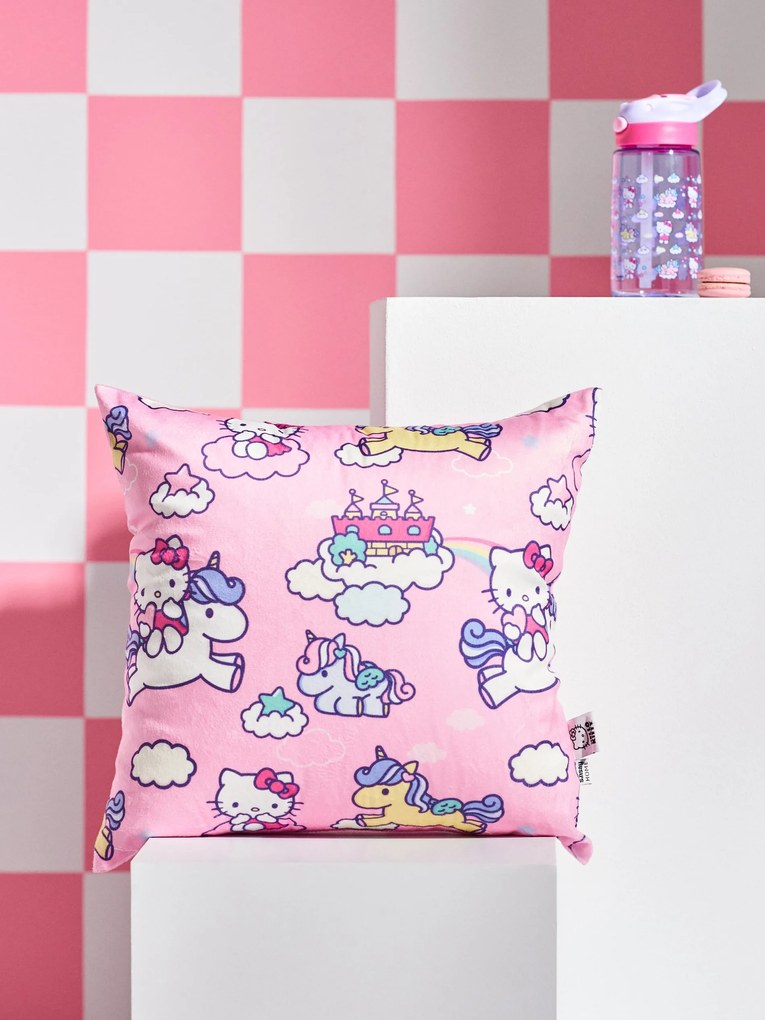 Sinsay - Povlak na polštář Hello Kitty - pastelová růžová