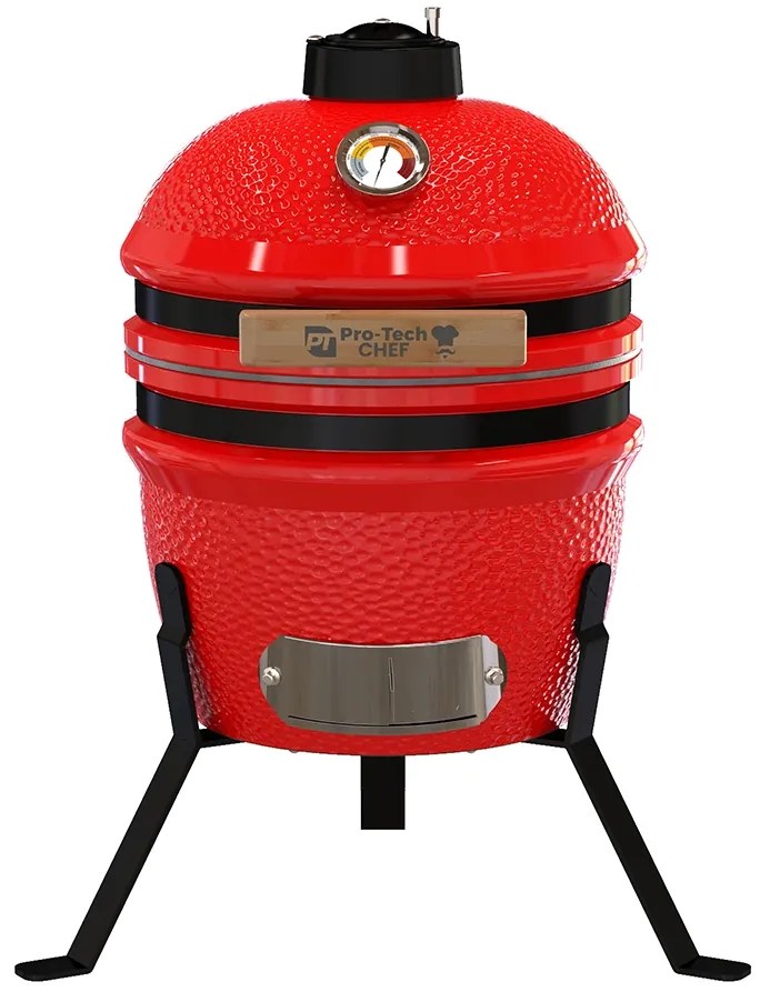 Gril Kamado Egg 13", průměr roštu 27 cm, červená
