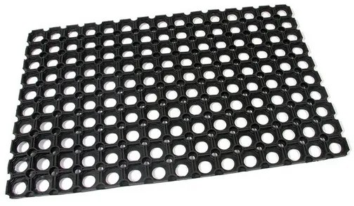 Gumová čisticí rohož Honeycomb 40 x 60 x 1,6 cm, černá