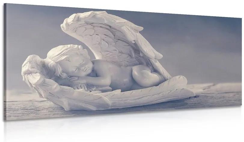Obraz spící andílek - 120x60 cm