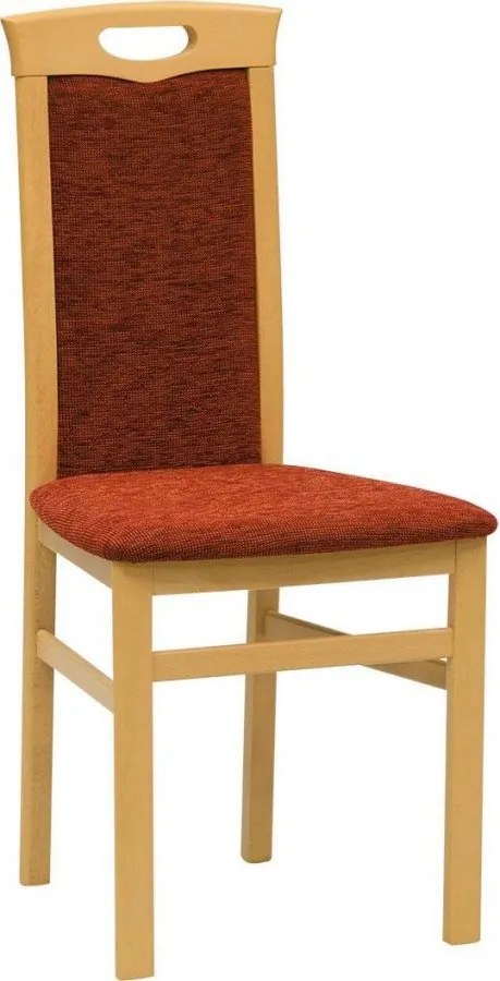 Stima Židle BENITO | Odstín: buk,Sedák: miron terracotta 22