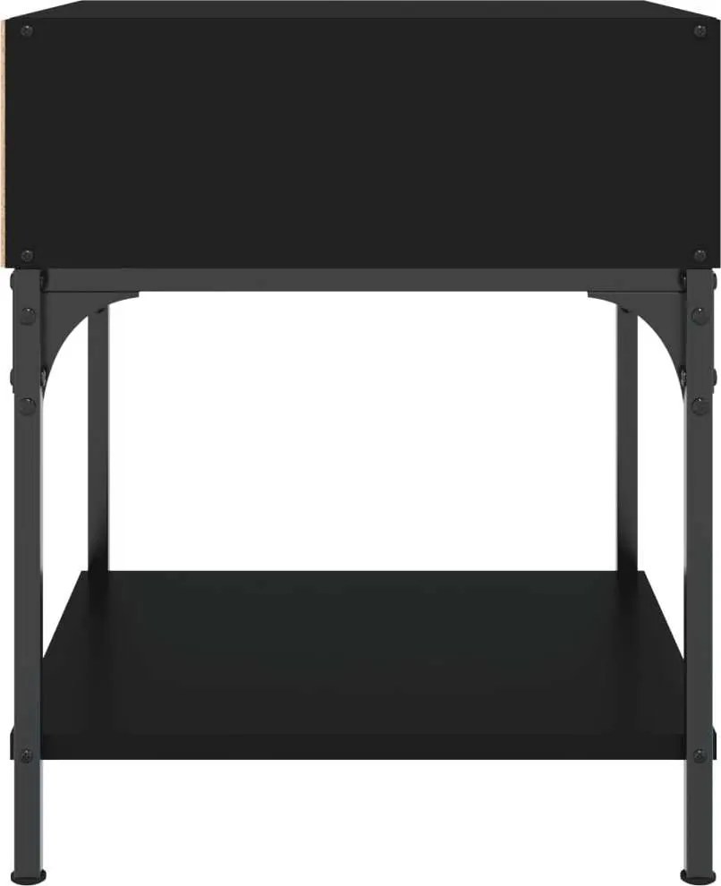 vidaXL Noční stolky 2 ks 40 x 41 x 50 cm kompozitní dřevo [825874] Barva: Černá