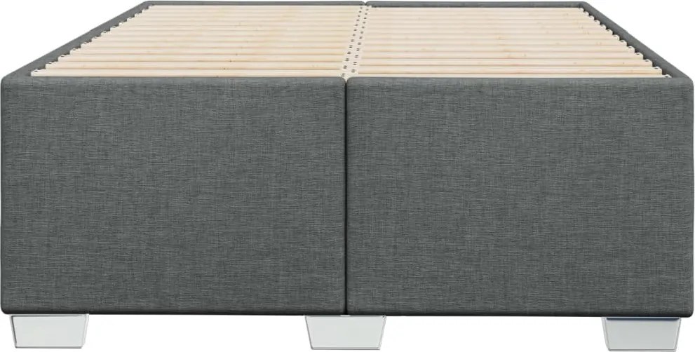 Rám postele bez matrace tmavě šedá 120 x 200 cm textil 3284465