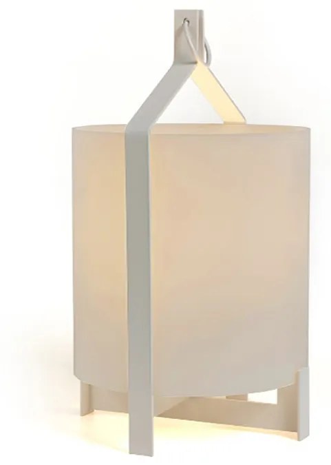 Stolní či podlahová designová lampička Fanal Table / Floor Barevná varianta: Bílá / Cotonet písčitý, Rozměr: ø295 mm x 480 mm