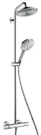 Hansgrohe Raindance S - Sprchový set Showerpipe 240 s termostatem, 3 proudy,  EcoSmart 9 l/min, chrom 27116000