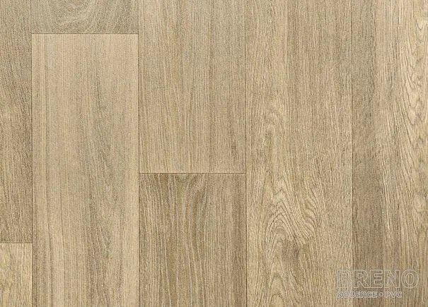 Breno PVC SMARTEX Pure Oak 160M – světlé neutrální dřevo, šíře 200 cm