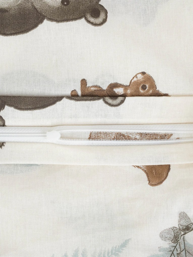 MK Lůžkoviny Bavlněný povlak na polštář Renforcé 40 x 40 cm - Medvídek v lese