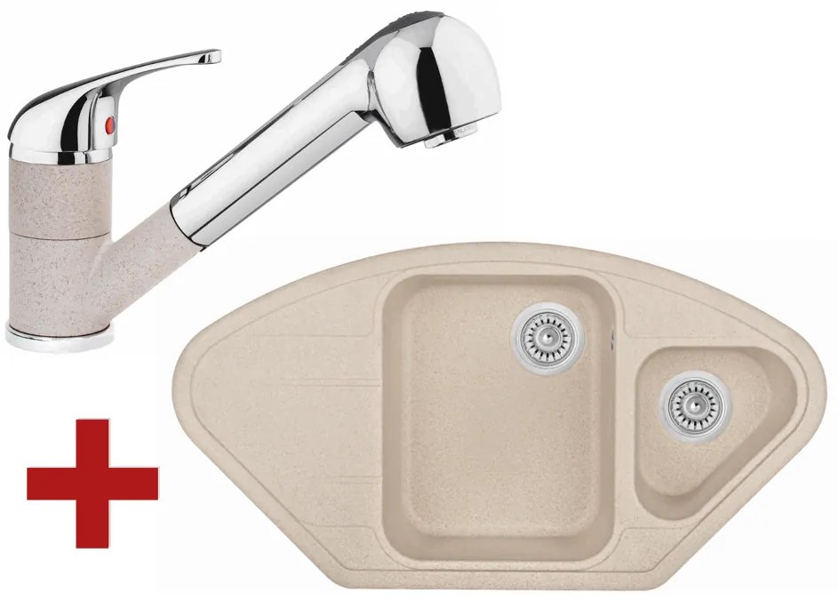 Sinks Sinks LOTUS 960.1 Avena + Sinks CAPRI 4 S - 29 Avena