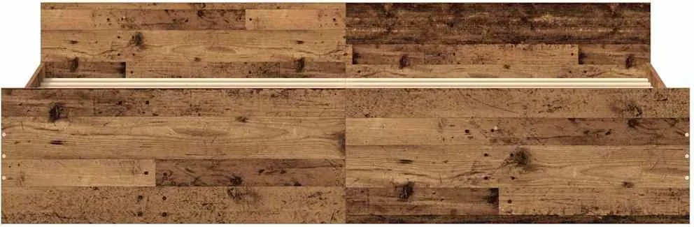 Rám postele Staré dřevo 203 x 203 x 50 cm Kompozitní dřevo 3329303