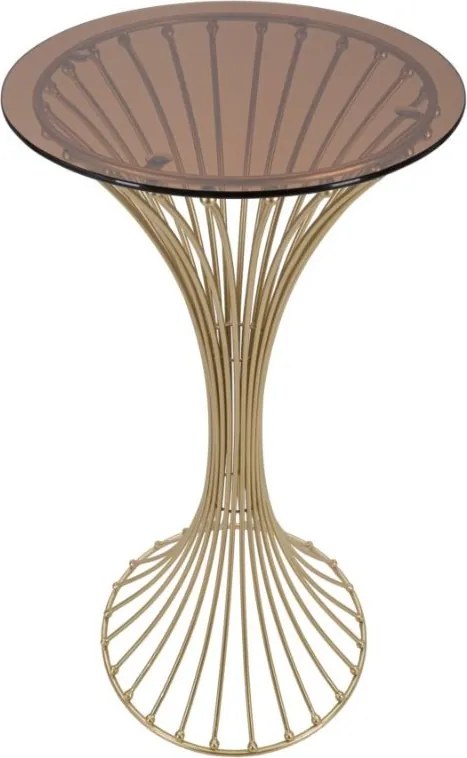 Designový odkládací stolek Xylander 50 cm zlatý