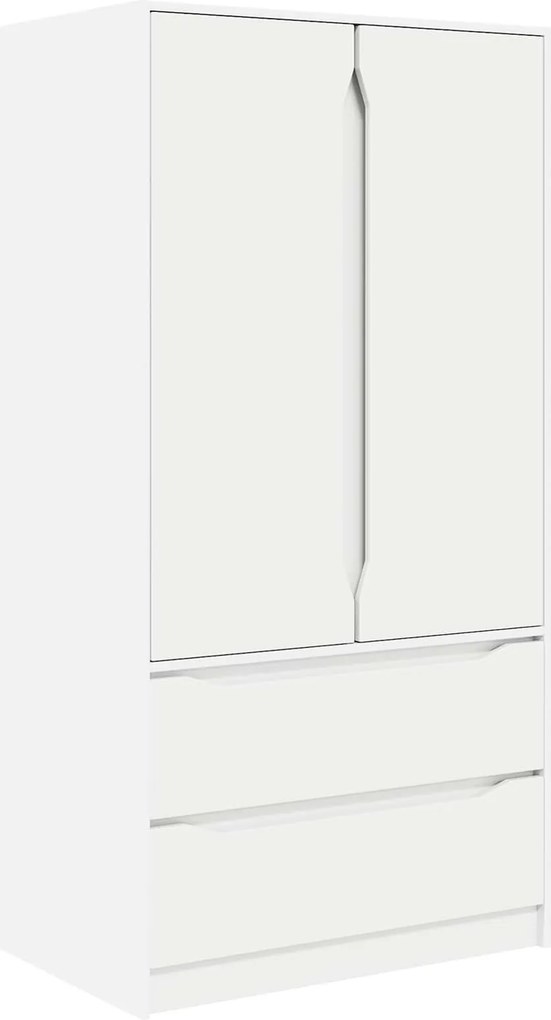 Šatní skříň se dveřmi Bílý 79,5 x 49 x 156 cm Dřevěný materiál 3406245