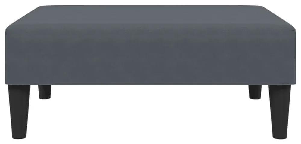 Petromila 2dílná sedací souprava tmavě šedá samet