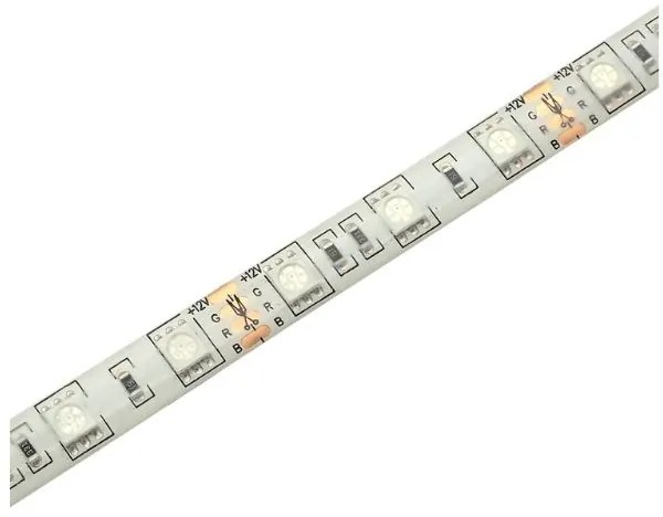 Prémiový RGB LED pásek 60x5050  smd vícebarevný, 14,4W/m, 660lm/m, voděodolný, délka 5m