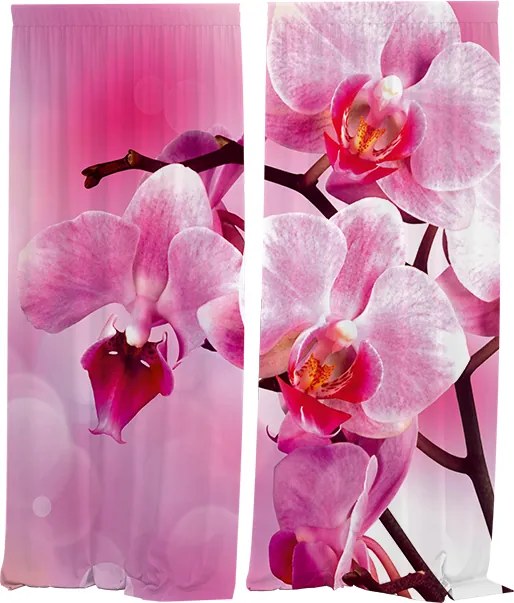IMPAR Závěsy Orchidej (Rozměr : 140x250, Materiál: Interlock)