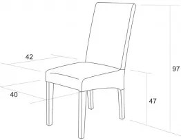 Bradop Židle KAMILA Z77 DS - DUB SONOMA 521 - ARTEMIS-521