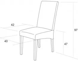 Bradop Židle KAMILA Z77 DS - DUB SONOMA 578 - ASTON-578