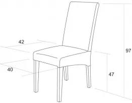 Bradop Židle KAMILA Z77 P - PŘÍRODNÍ 540 - OLYMP-540