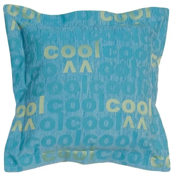 SCANquilt povlak SOFA cool tyrkysová 50 x 50 cm