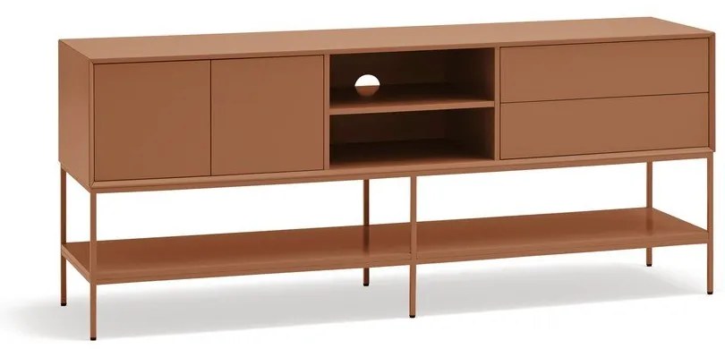 TV stolek v cihlové barvě 175x74x45 cm Platt – Teulat