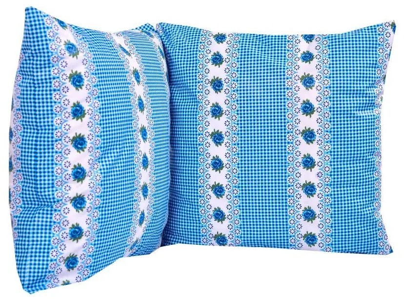 Stanex Povlak na polštářek bavlněný Barunka modrá (LS228) - 40 x 40 cm