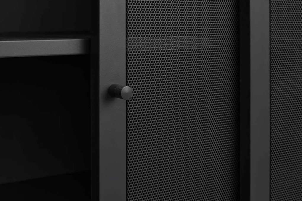 Designová skříňka Taiyanna 140 cm černá
