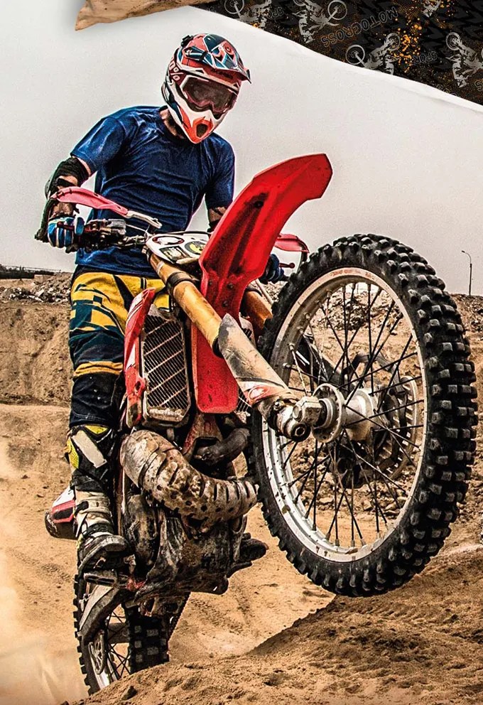 Bavlněné povlečení Motocross FMX