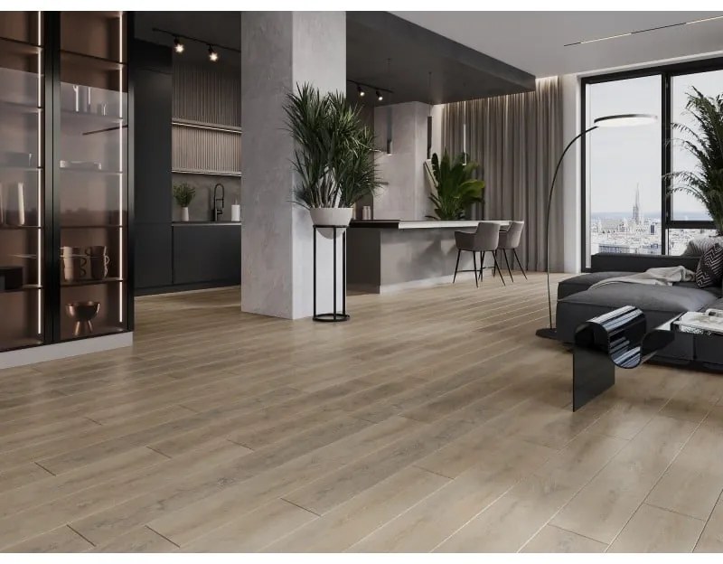 Mexen Casa Grande, vinylová podlaha 1240x182 mm SPC 6,5 mm, IXPE 1,5 mm, 4stranná V-drážka, dub, F1014-1240-182-505-4V1-01
