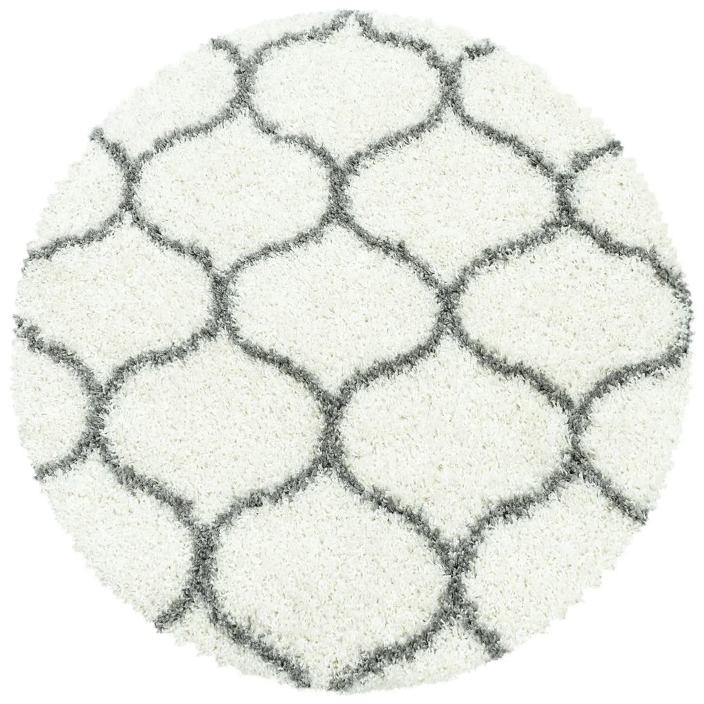 Ayyildiz Kusový koberec SALSA 3201, kulatý, Krémová Rozměr koberce: 160 cm KRUH