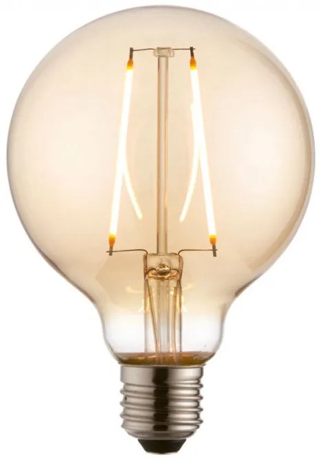 Brilliant 77109 Skleněná LED žárovka E27 G95 Filament GLOBE