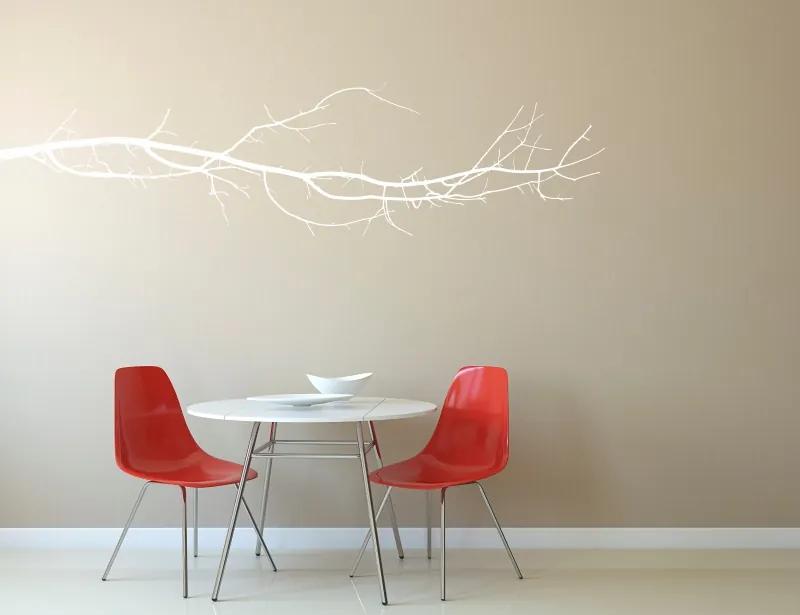 WALLVINIL Samolepky na zeď - Větev stromu Barva: Červená, Velikost: 60x15 cm, Pravá / Levá: PRAVÁ (strom/větev směřuje doprava)