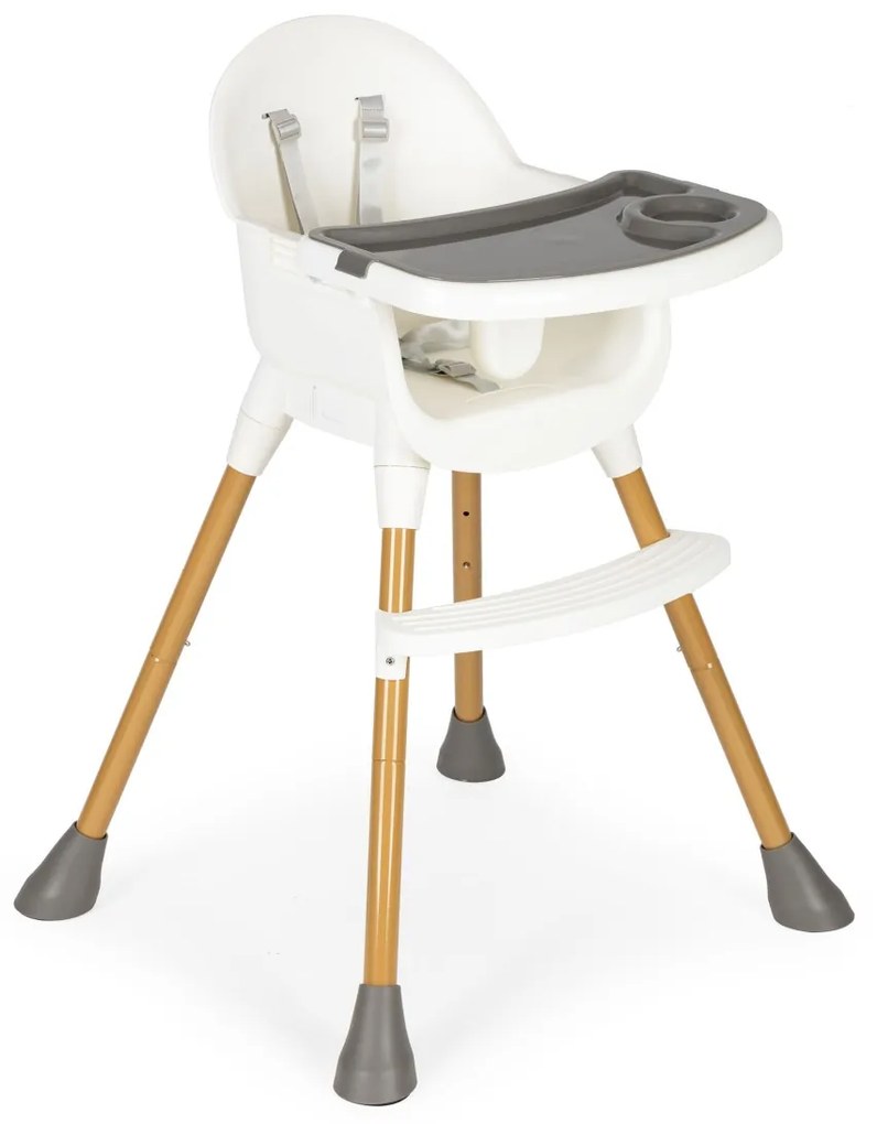 Dětská jídelní židlička SABRINE bílá