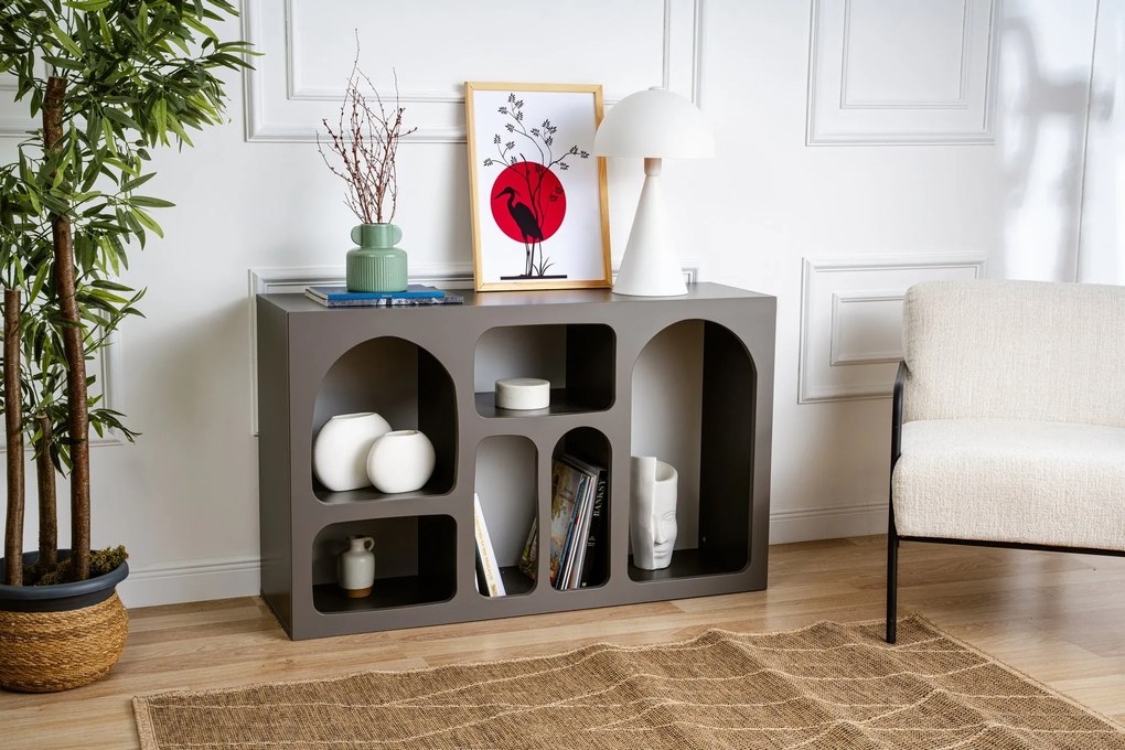 Kalune design Konzolový stolek LIVA antracitový
