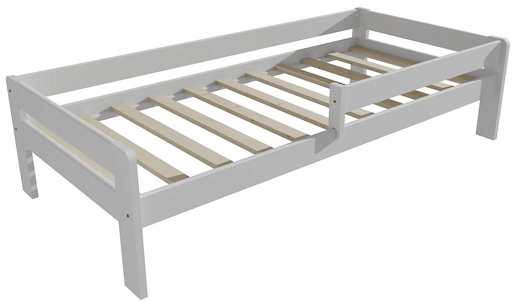 Vomaks Dětská postel se zábranou VMK003C KIDS Rozměr: 100 x 200 cm, Barva: surové dřevo