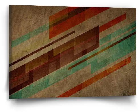 Obraz SABLIO - Hnědá abstrakce 60x40 cm