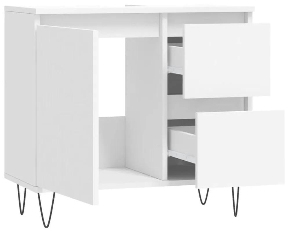 Petromila Koupelnová skříňka bílá 65 x 33 x 60 cm kompozitní dřevo