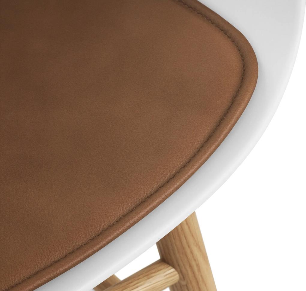 Polstr na židli Form kožený karamelový