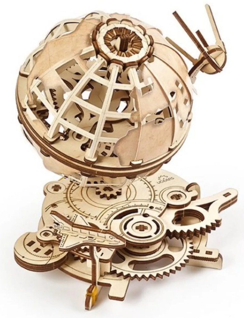 Ugears 3d puzzle globus 184 dílků