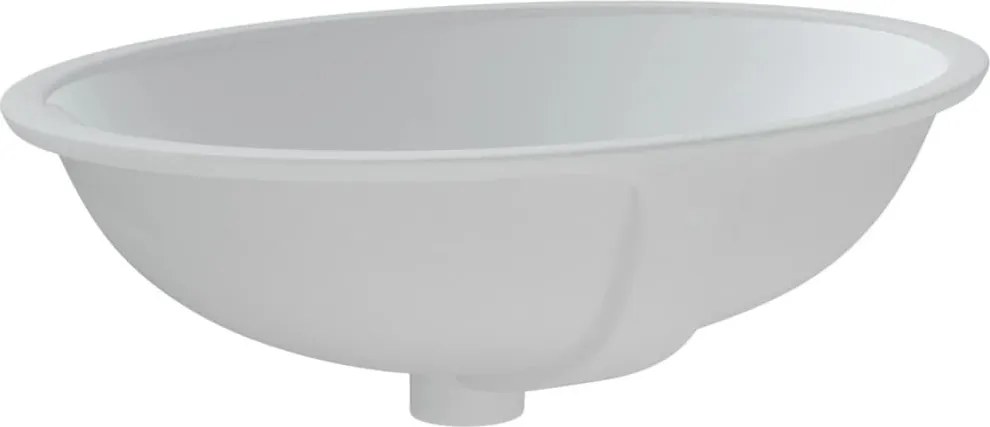 vidaXL Umyvadlo do koupelny bílé 56 x 41 x 20 cm oválné keramika [153721]