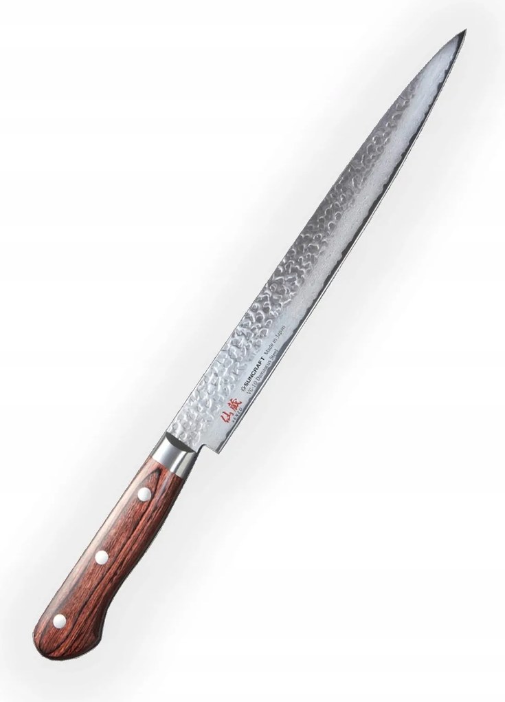 Nůž plátkovací Sashimi/Sujihiki 240 mm Suncraft Senzo Universal Tsuchime Da