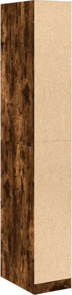 Šatní skříň kouřový dub 30 x 50 x 200 cm kompozitní dřevo 3307778