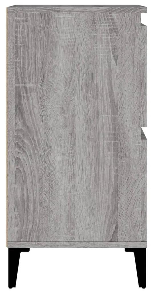 Příborníky 3 ks šedé sonoma 60 x 35 x 70 cm kompozitní dřevo,  3185781