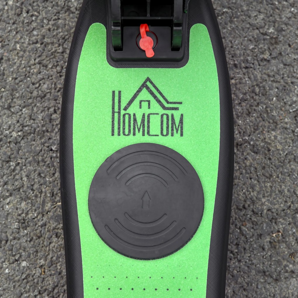HOMCOM E-koloběžka elektrická koloběžka 120W motor, dojezd 6 km, max. 8 km/h, elektrická koloběžka od 6 let, zelená+bílá