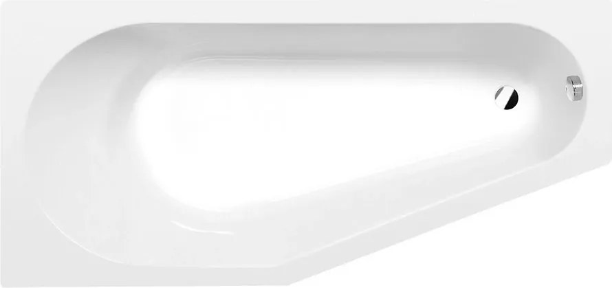 Polysan Polysan, TIGRA asymetrická vana s podstavcem 150x75x46cm, levá, bílá, 72928