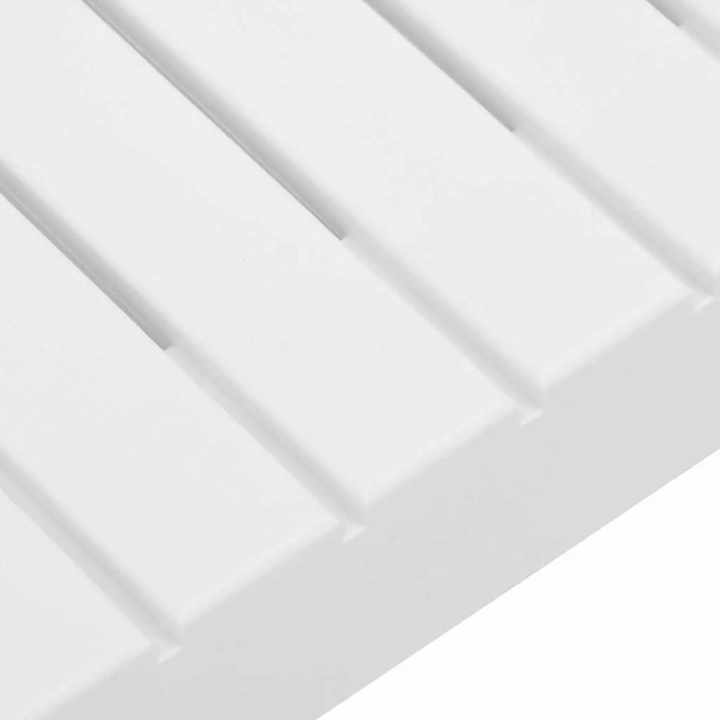Zahradní stolek k lehátku plast bílý 315850
