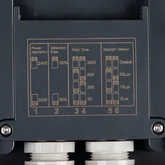 LED svítidlo s pohybovým čidlem Kanlux BENO 12-18W CCT-L-SEG IP65 3000K/4000K/6500K 38788
