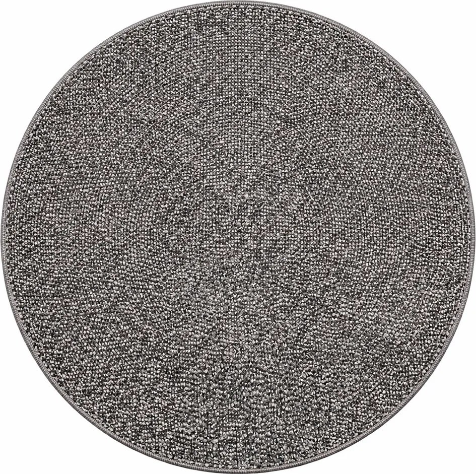 Vopi, Kusový koberec Madrid šedý kruh, 200x200 (průměr) kruh, šedá, chodba / předsíň
