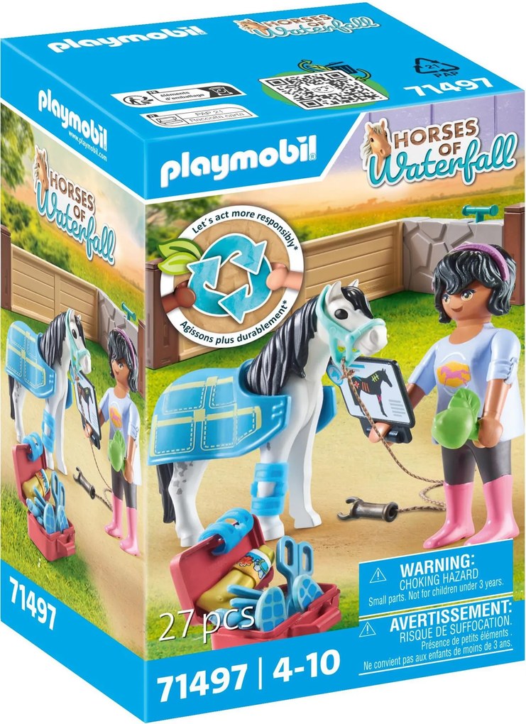 Set figurek a příslušenství playmobil 71497 terapeut pro koně
